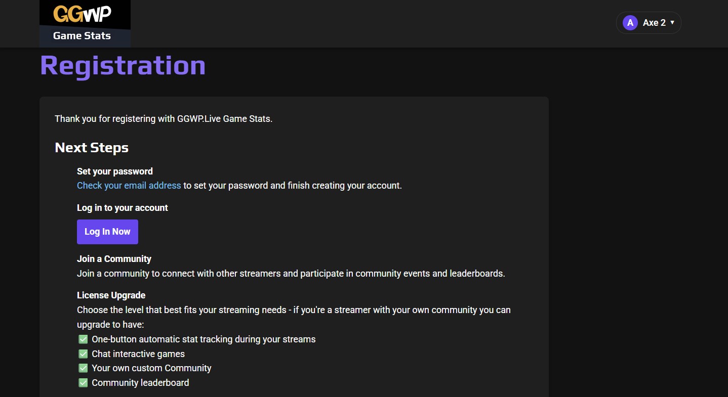 Registration - Delta Force Game Stats